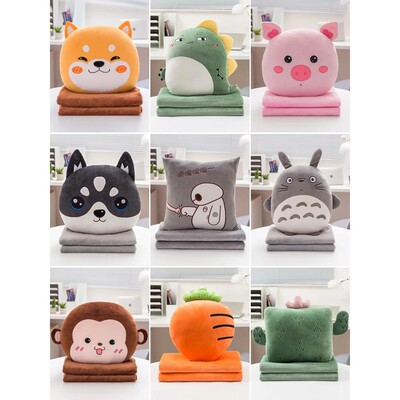 Pillow quilt dual-use pillow folding air conditioning blanke