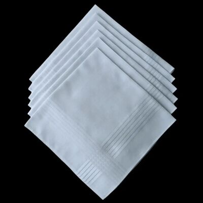 Thin feel Cotton 40cm pure white handkerchief