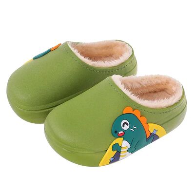 Cute Cartoon Winter Kids Shoes! Warm Waterproof Slippers