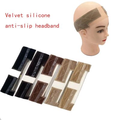 Non-slip Soft Velvet Women Wig Grips Headband Women Silicone