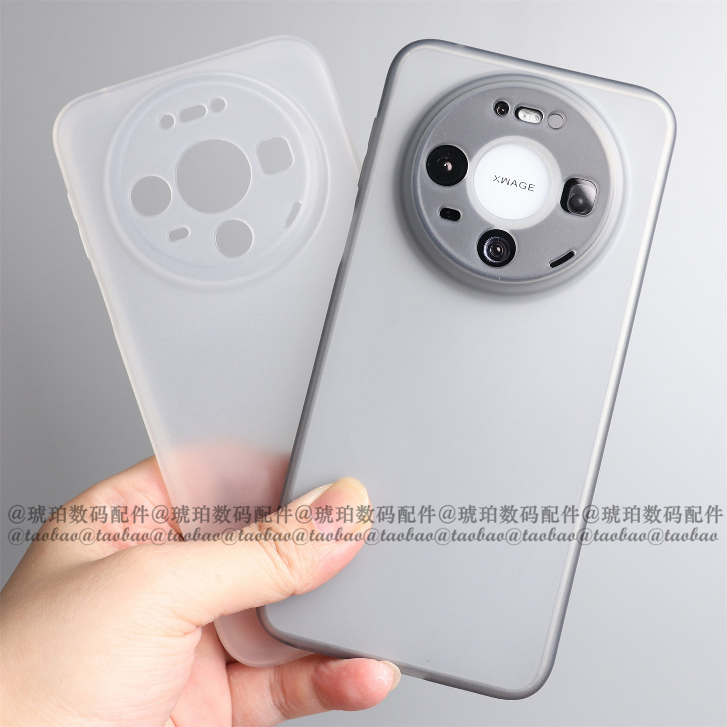 适用华为Mate80ProMax手机壳灰色tpu软壳Mate70Pro+简约轻薄半透明Mate60裸机感硅胶全包镜头圆边磨砂防指纹