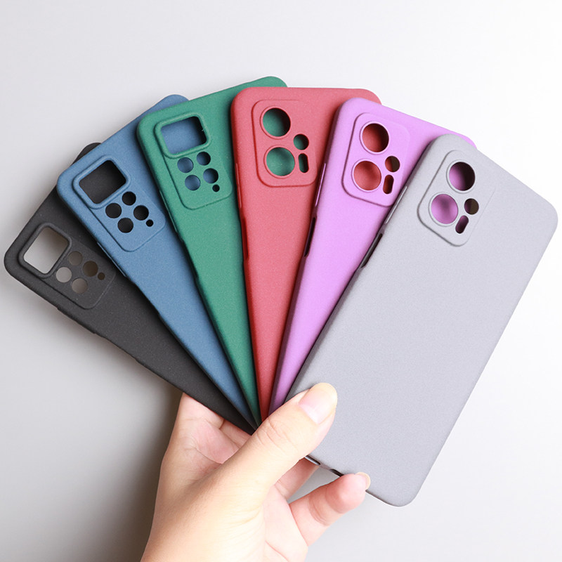 适用红米note11Tpro+手机壳磨砂纯色防汗指纹Note14Pro软硅胶套Note12Turbo防滑Note13Pro+全包Turbo4pro