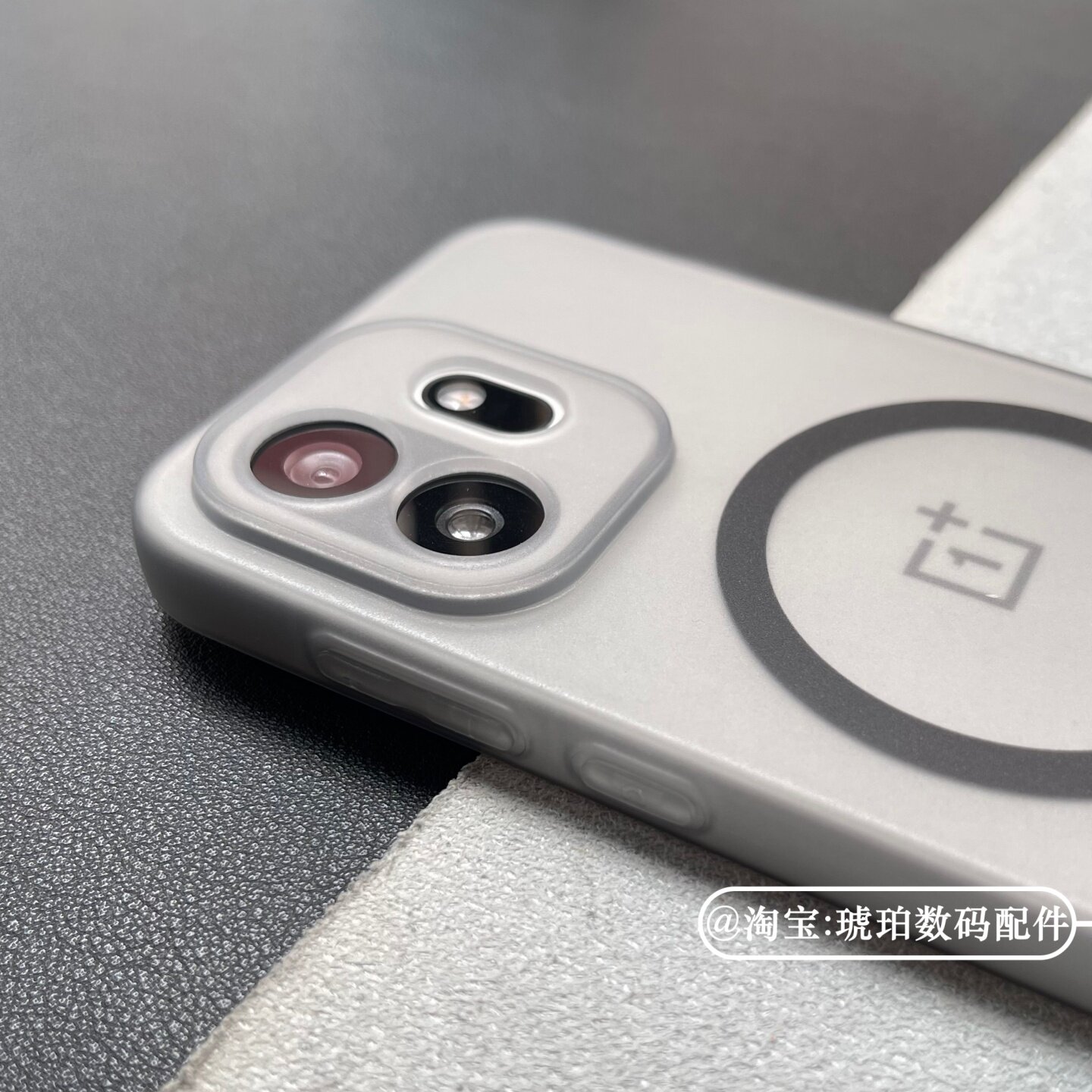适用一加15T手机壳1+13T硅胶软壳OnePlusAce6T保护套Ace5半透明灰色TPU内置磁吸磨砂防指纹简约轻薄Turbo6V白