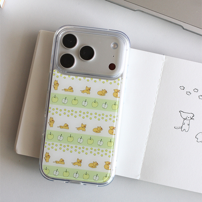 omatl原创横条小猫拼贴 pc贴片光面手机壳 适用于苹果iphone