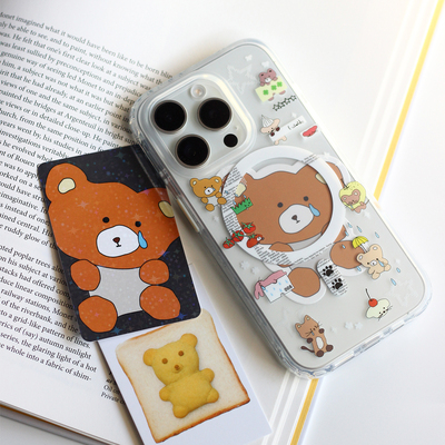 omatl原创哭泣系列 imd半透明磨砂磁吸 手机壳适用于苹果iphone