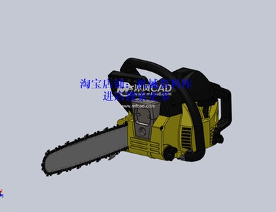 手持式电锯模型3D图纸SolidWorks2014设计参考资料【536】