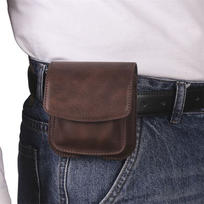 适用ZFlip7挂腰包Nubiaflip2真皮磁吸MOTOrazr60软皮Flip7保护套努比亚flip穿皮带套razr60Ultra耳机