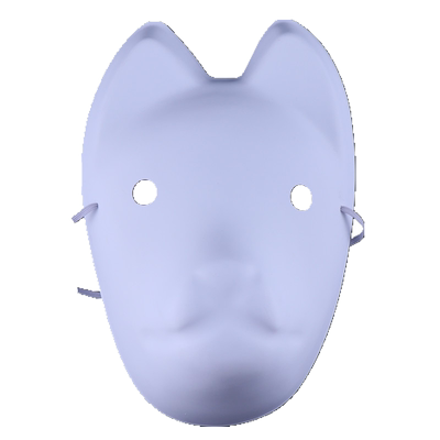 纸浆面具天狗狐狸猫面具