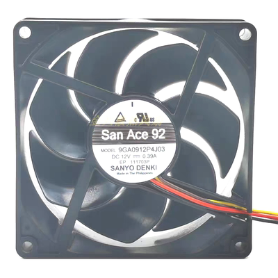 9GA0912P4J03 原装San Ace92 9025 12V 0.39A 4线PWM温控散热风扇
