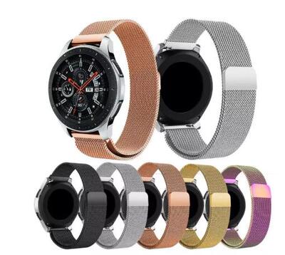 适用Samsung三星Galaxy watch3/S2/active2金属S3磁吸S4表带Strap