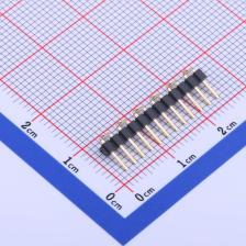 X4611WVS-12I-C40D44R1 排针 2mm 1x12P 立贴 方针 L=8.95 PA6T