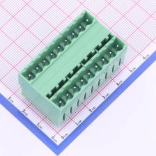KF2EDGVH-5.08-2*9P 插拔式接线端子 板端/插座-闭口 5.08mm 排数