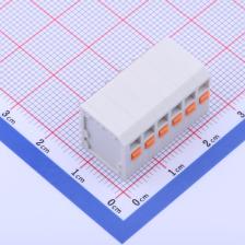 KF239-3.81-6P 弹簧式接线端子 3.81mm 每排P数:6 排数:1