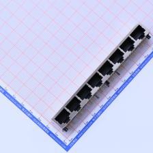 DS1130-S80BP 以太网连接器(RJ45 RJ11) RJ45 不带LED 8p8c,1x8,