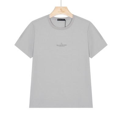 保罗彼得 专柜同款 男士简约运动纯色圆领休闲短袖T恤ZCEB53050