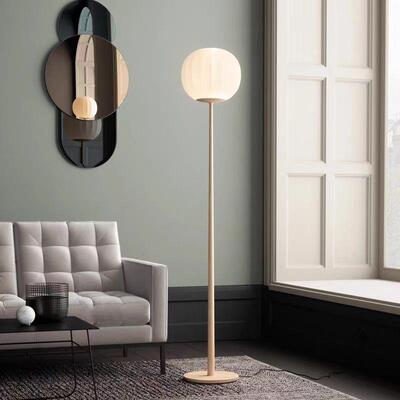 Luceplan客厅餐厅圆形玻璃落地灯