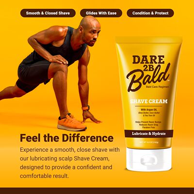 Dare 2B Bald天然男士敏感肌剃须膏滋润调理缓解干燥深度补水保湿