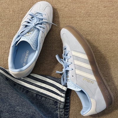 阿迪达斯Adidas GAZELLE女子舒适耐磨防滑低帮休闲板鞋JI2717