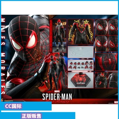 蜘蛛侠迈尔斯莱斯红黑战衣手办