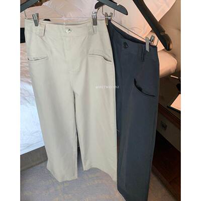 【孤品清仓】ONI双口袋裤子休闲裤女8071直筒裤子