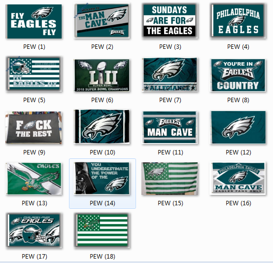 Football Philadelphia Eagles Flag 费城老鹰队装饰旗帜挂毯