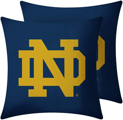 Notre Dame pillowcase 圣母院大学队球迷抱枕套DIY抱枕