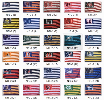 Football NFL Team Large Outdoor Stars Flag球迷装饰海报旗帜