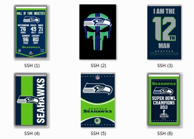 Football Seattle Seahawks Flag 西雅图海鹰队户外装饰旗帜挂毯