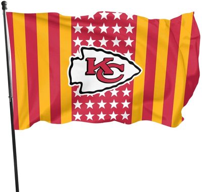 美式橄榄球队堪萨斯城酋长旗帜NFL Kansas City Chiefs Flag国旗