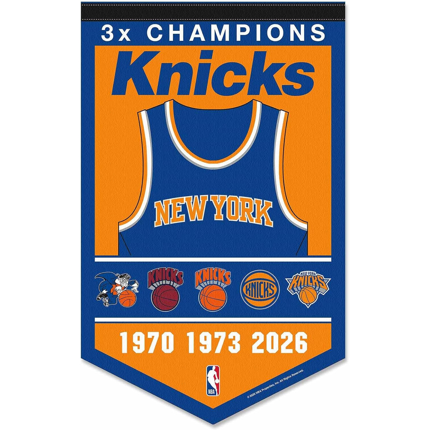 NBA New York Knicks Flag纽约尼克斯队冠军旗帜球迷会场装饰海报