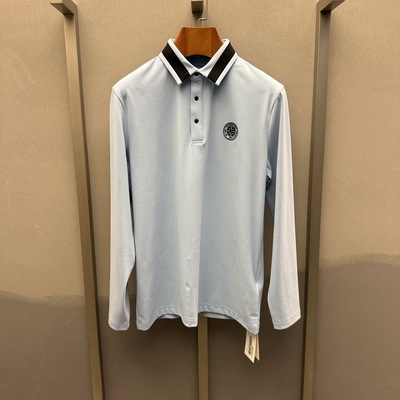 卡尔丹顿秋冬款商务休闲翻领长袖T恤POLO衫SEMW20520FAN2吊牌1380