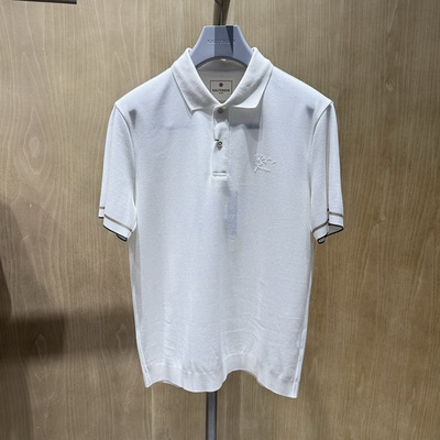 卡尔丹顿男装正品25春夏商务翻领短袖T恤KFDS30122FBW2吊牌1680