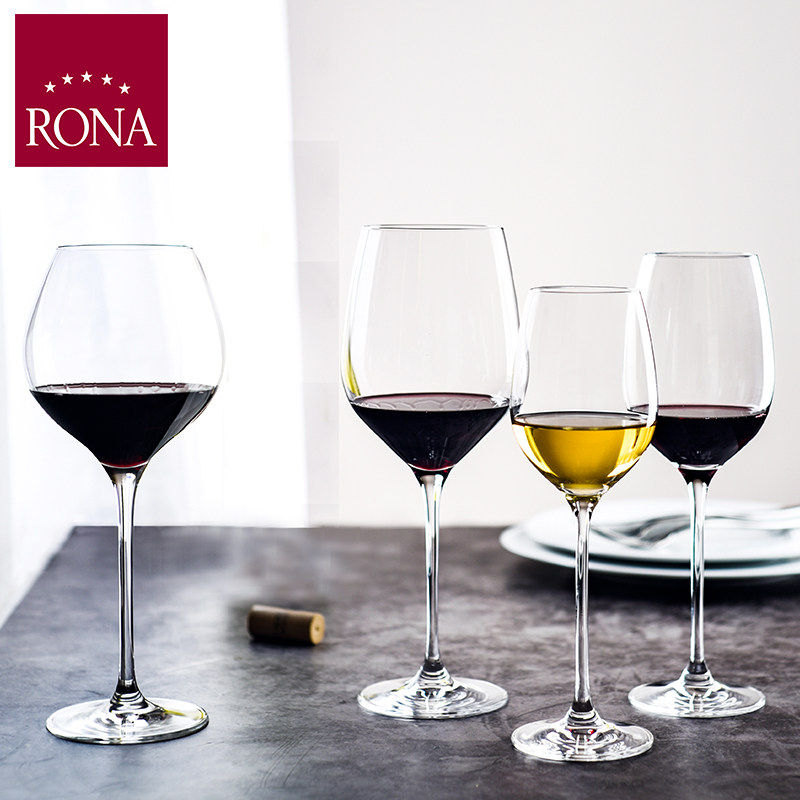 进口捷克RONA甄选水晶红酒杯高脚葡萄酒杯大号勃艮第杯波尔多杯_虎窝淘