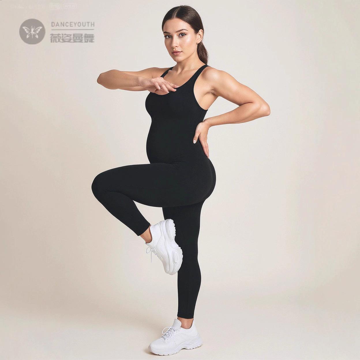 2025欧美紧身健身瑜伽性感连体衣高弹蜜桃臀裤连体服孕妇套装