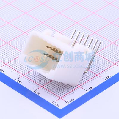 线对板针座 1318772-2 弯插,P=2.2mm 2x6P 弯插 电子元器件配单