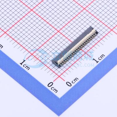FFC/FPC连接器 AYF334535 SMD,P=0.3mm,卧贴 翻盖式 45P 双侧触点