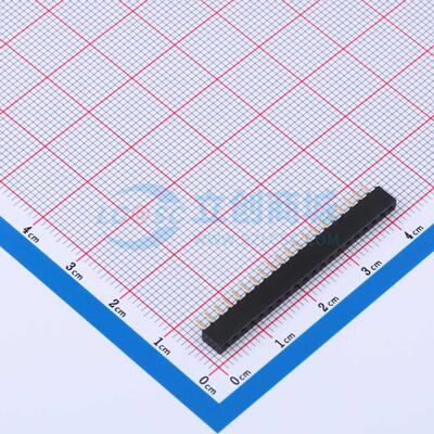 排母 CSFA101-2002A001R1AC 插件,P=2mm 1x20P 单排 电子元器件