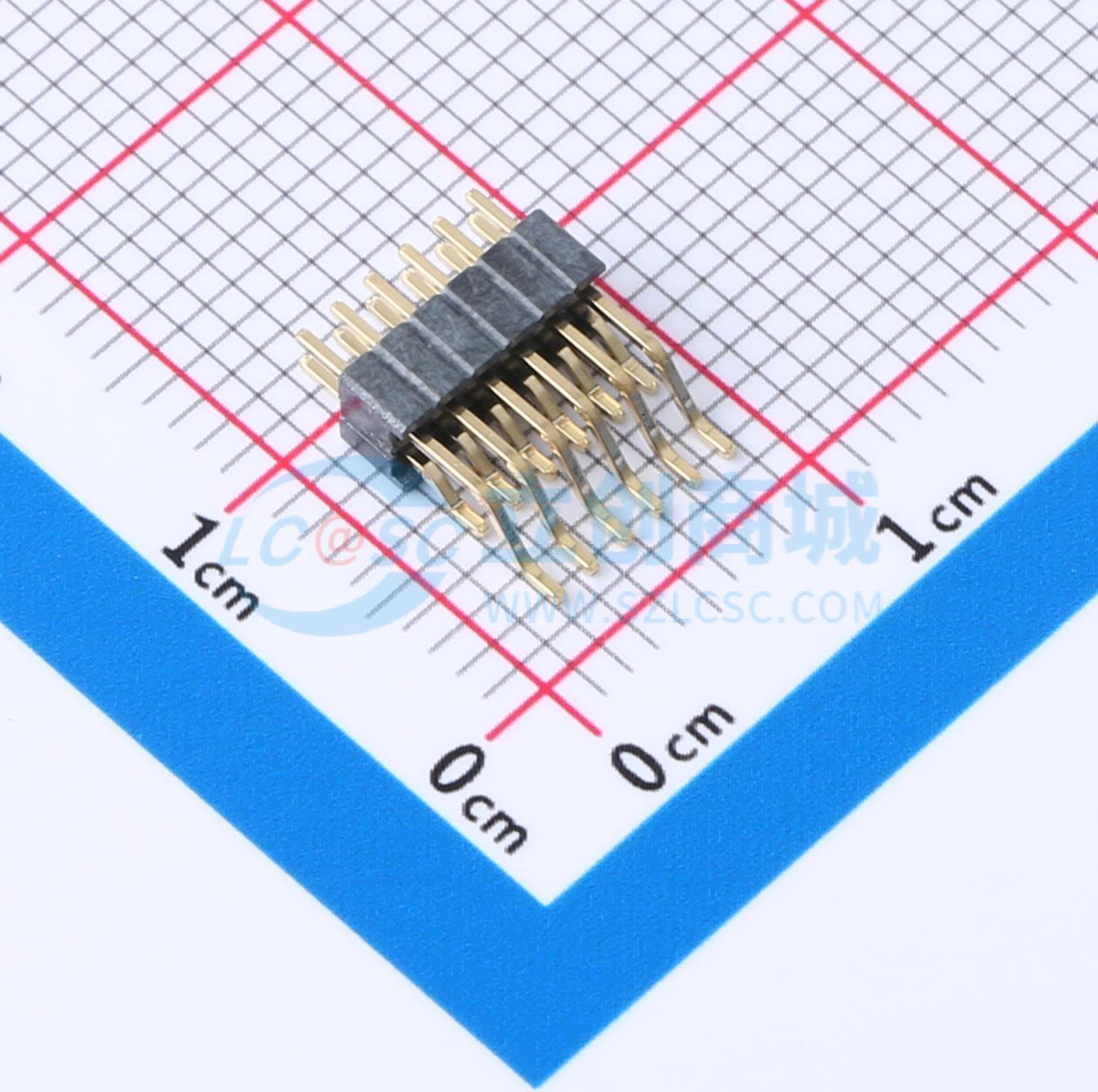排针 GPED201-0602A001C1BC SMD,P=1.27mm,卧贴 2x6P 电子元器件