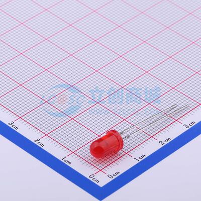 10个 发光二极管/LED 333-2SDRD/S530-A3-L 红色 插件,D=5mm 原装