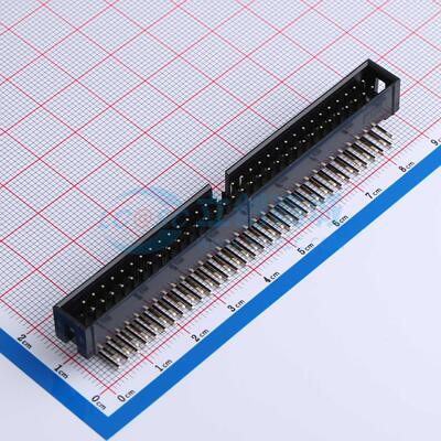 连接器 DS1013-64RSiB-B-0 插件,P=2.54mm 2x32P 简牛座