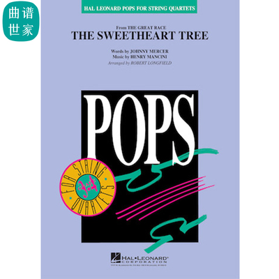 【弦乐四重奏】The Sweetheart Tree甜心树 弦乐重奏总谱分谱流行