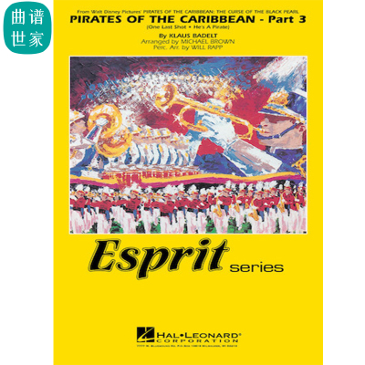 加勒比海盗Pirates of the Caribbean Part 3 行进管乐 总分谱MP3