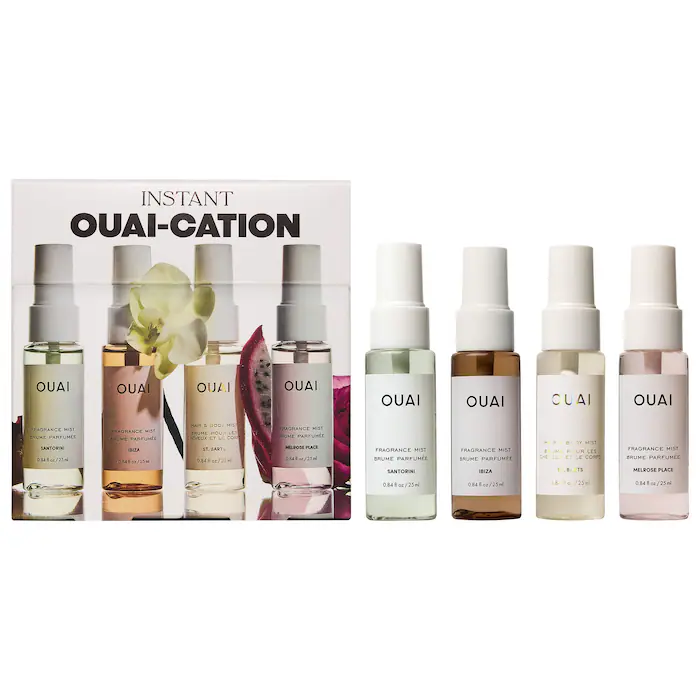 OUAI St. Barts, Ibiza, Santorini & Melrose香发喷雾套装25ml*4