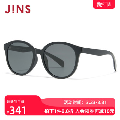 JINS睛姿太阳眼镜新品大圆框复古男女防晒墨镜防紫外线URF26S067
