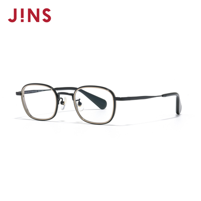 JINS睛姿复古小窄方框钛眼睛显大近视镜可配防蓝光镜片UTF25S303