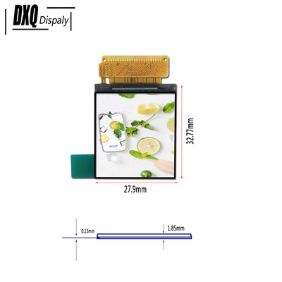 1.44寸240*240TFT彩屏液晶显示屏SPI 23PINS穿戴装置ZX144CPT8901