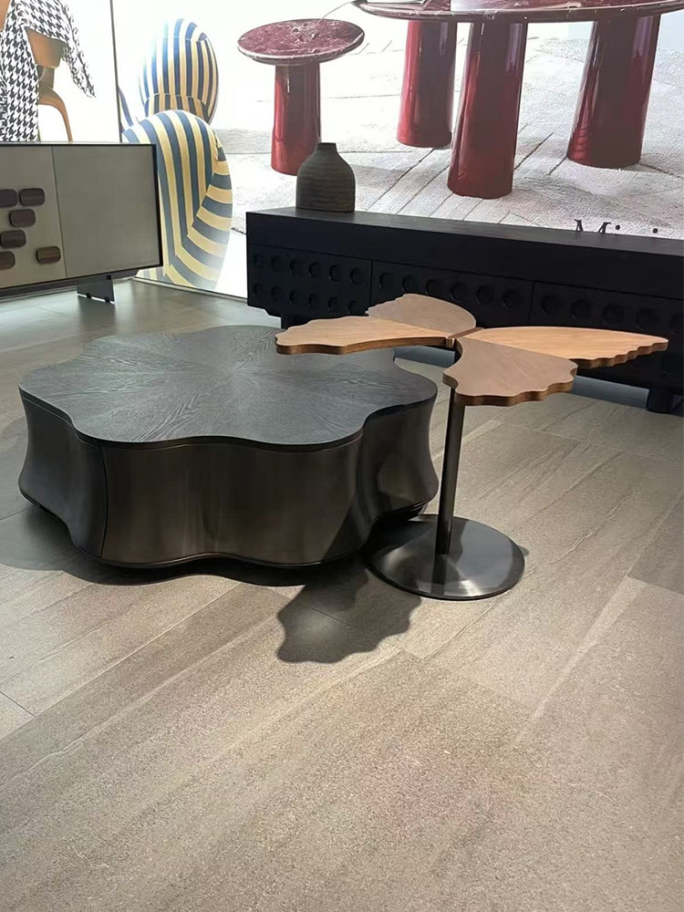 Italian Minimalist Special-Shaped Water Lily Coffee Table Living Room ...