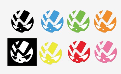 大众镂空尚酷划痕防水反光贴纸