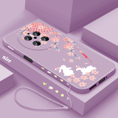 适用华为mate70手机壳Mate70Pro+新款液态硅胶保护套mate70air镜头全包防摔高级感外壳网红女款Por优享版兔兔