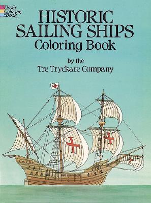 【预售】Historic Sailing Ships Coloring Book